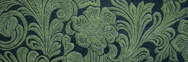 Tooled Leather Floral Pattern Background Stock Photo - Image of flower ...