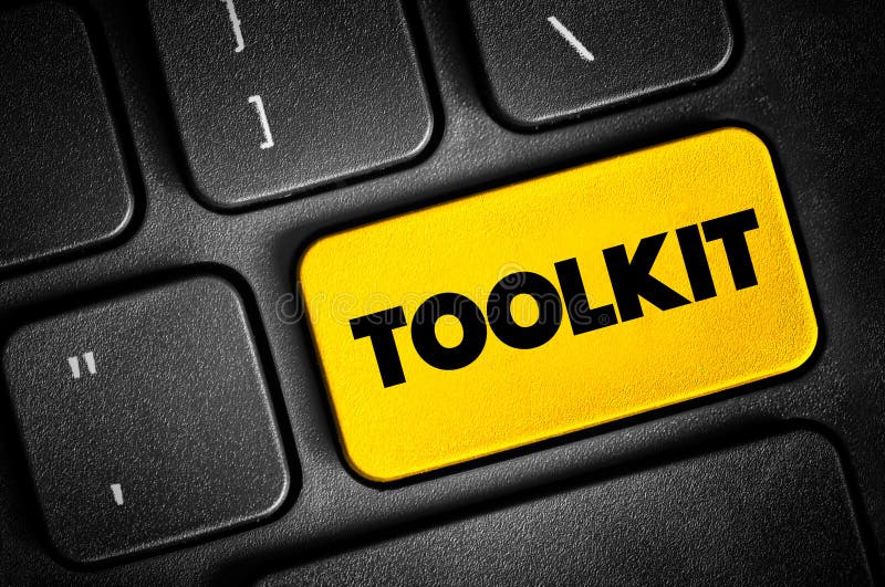 Toolkit Text Button on Keyboard, Concept Background Stock Image - Image ...