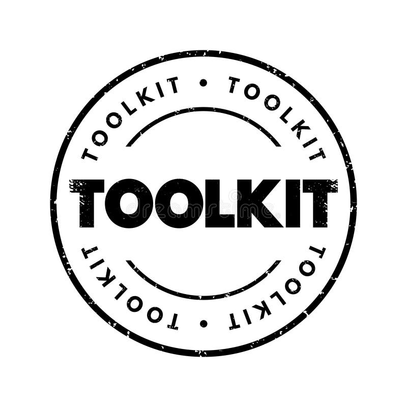 Toolkit Text Stamp, Concept Background Stock Illustration ...