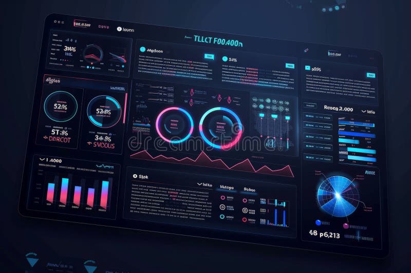 Toolkit Ui Ux Dashboard Infographic Template With Big Data Visualization Pie Charts Workflow