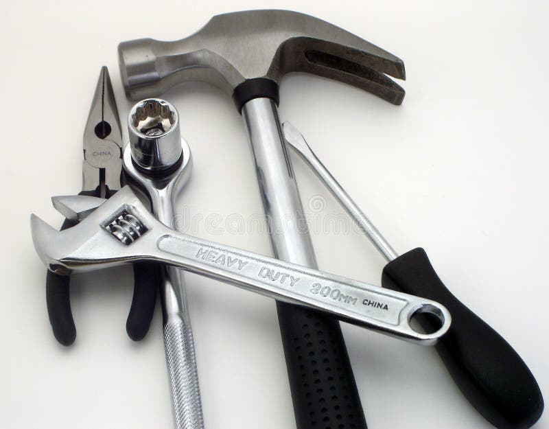 Tools stock photo. Image of pliers, wrench, driver, hammer - 1015346