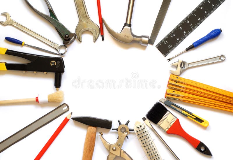 Tools stock photo. Image of tools, file, paintbrush, hammer - 2332306