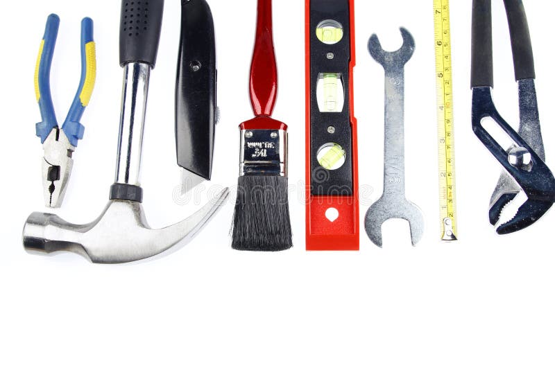 Tools stock photo. Image of tools, file, paintbrush, hammer - 2332306