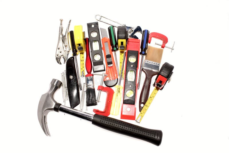 Collection of Fire Fighting Tools Stock Image - Image of panel ...