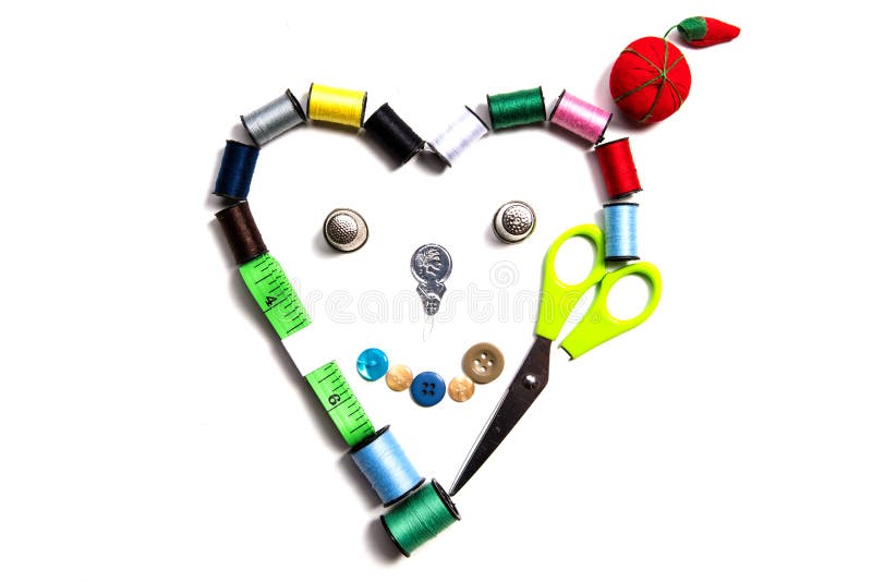 Tools Accessories for Needlework and Sewing with Thread, Scissors ...