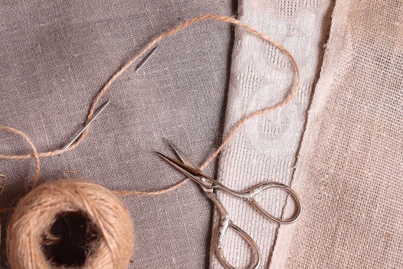 Tools and Accessories for Needlework Stock Photo - Image of hobby, hand ...