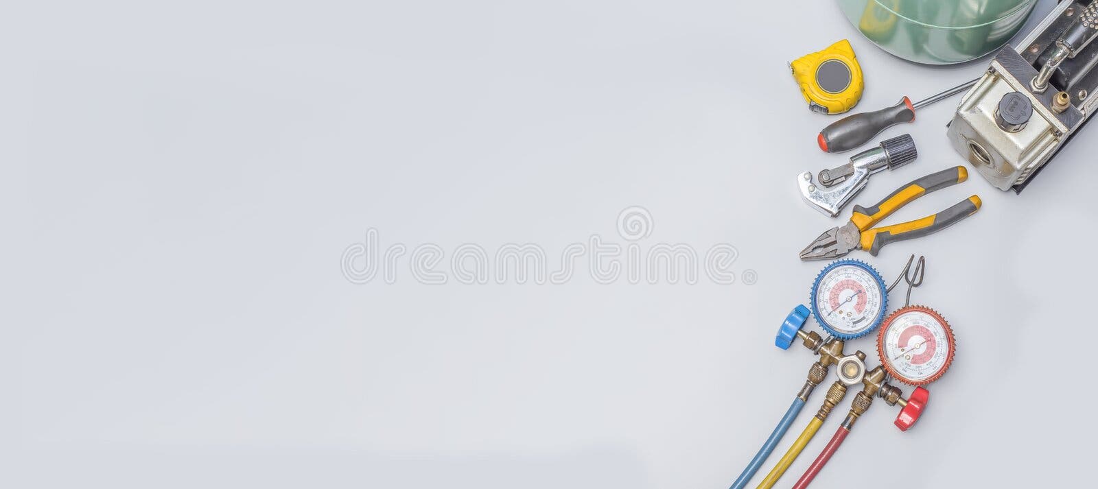 Tools for Air Conditioning Repair and Maintenance Stock Photo - Image ...