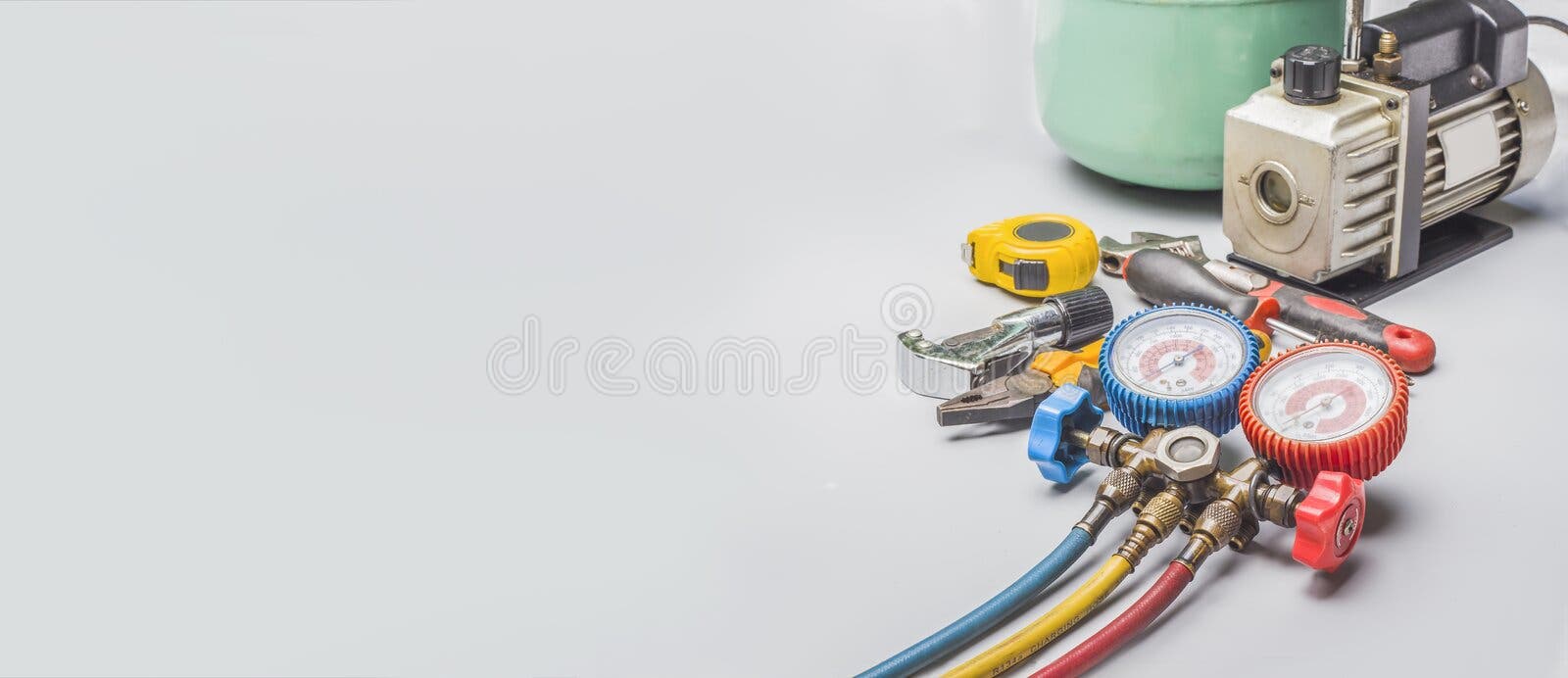 Tools for Air Conditioning Repair and Maintenance Stock Photo - Image ...