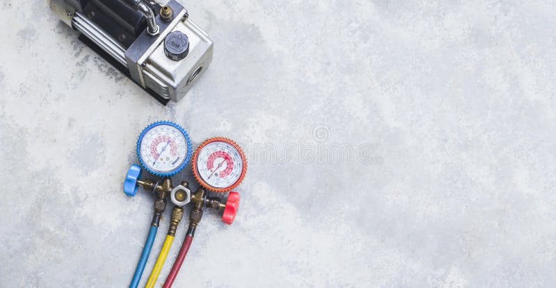 Tools for Air Conditioning Repair and Maintenance Stock Photo - Image ...