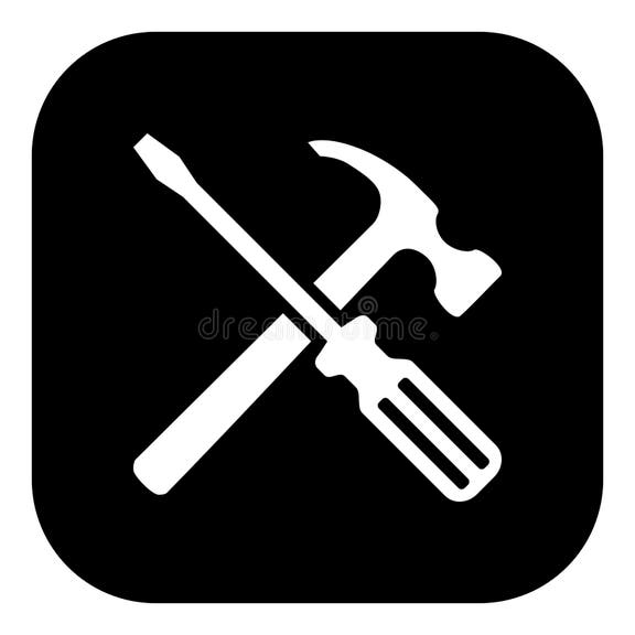 Tools and app icon stock vector. Illustration of screwdriver - 241847422