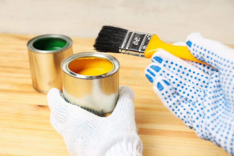 Tools for Art and Repairing - Paint, Paint in Can Stock Image - Image ...
