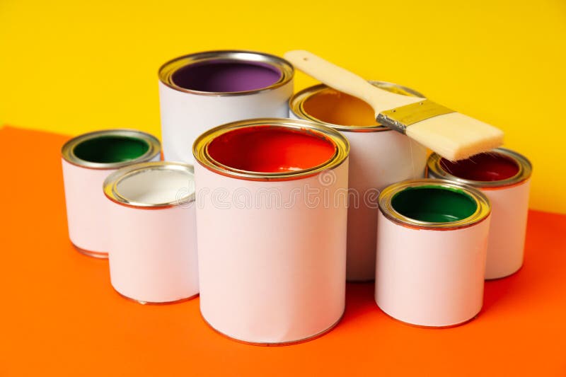 Tools for Art and Repairing - Paint, Paint in Can Stock Image - Image ...