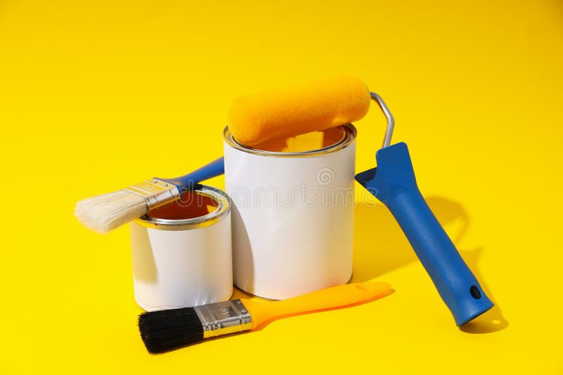 Tools for Art and Repairing - Paint, Paint in Can Stock Image - Image ...