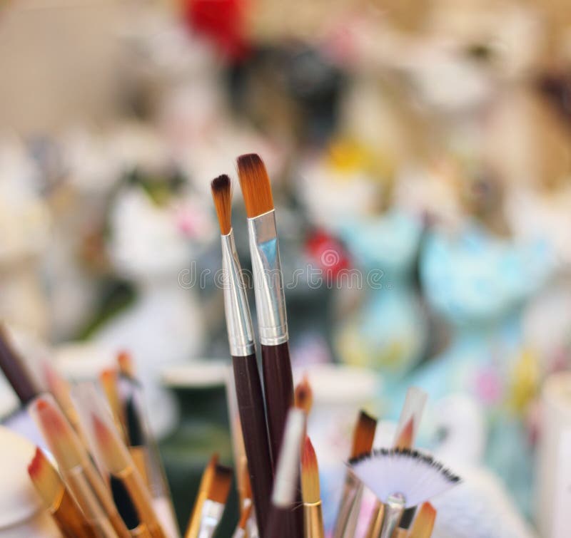 Tools for the artist stock image. Image of glass, dirt - 3055049