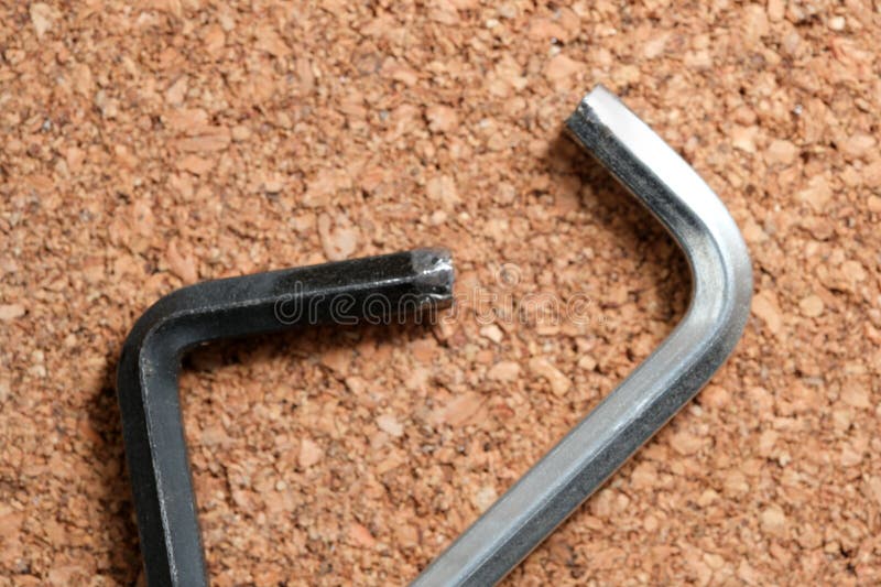 Tools for Assembly Resting on a Textured Cork Surface Stock Image ...