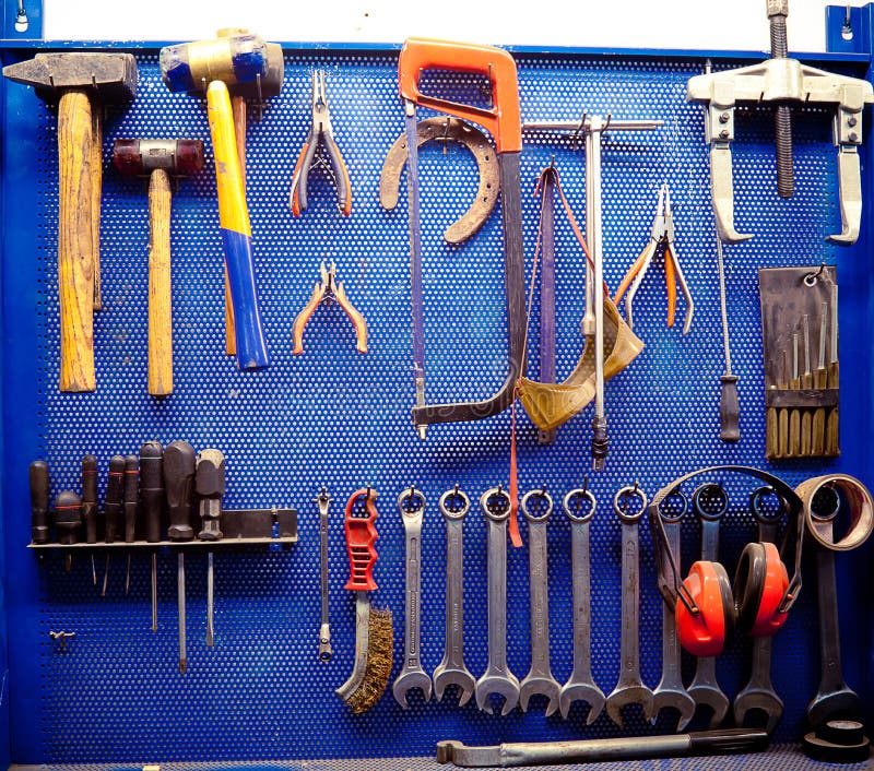Tools in auto repairs shop stock photo. Image of dirty - 28391302