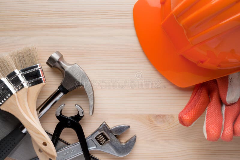 Tools background stock photo. Image of orange, plastic - 26172308