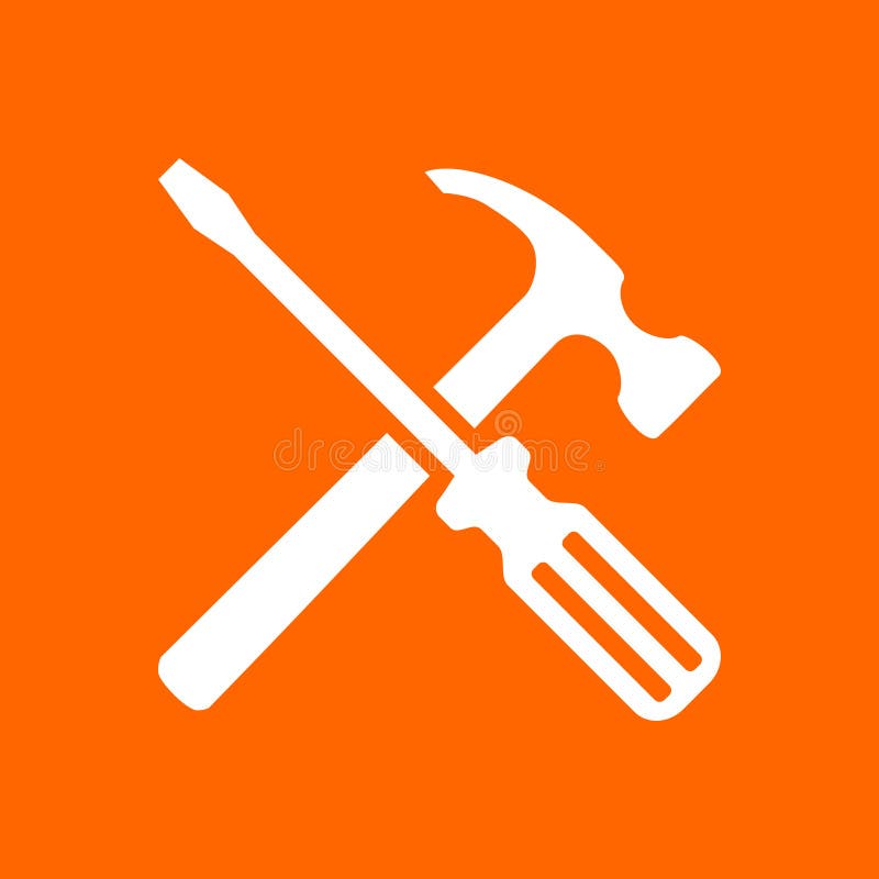 Tools and background stock vector. Illustration of orange - 168877083