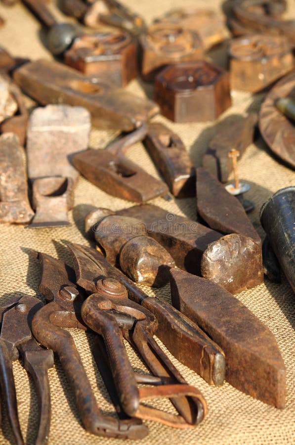 Tools of a blacksmith stock photo. Image of manifacturer - 51154270