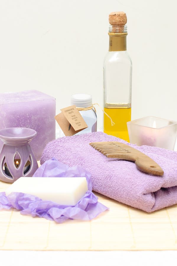 Tools for Body Care in the Spa Salon Stock Photo - Image of group ...