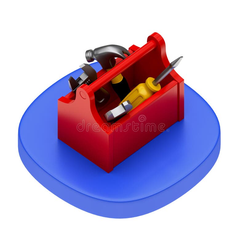 Tools box icon stock illustration. Illustration of object - 66754872