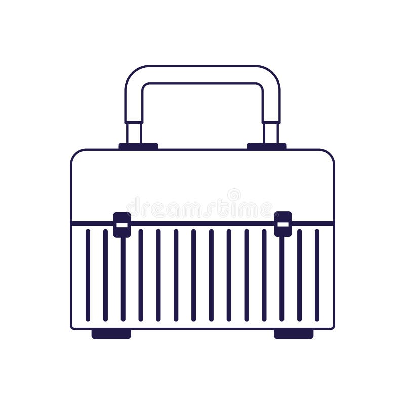 Tools Box Icon, Flat Design Stock Vector - Illustration of industrial ...