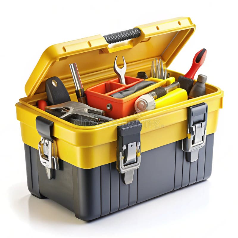 Tools box stock illustration. Illustration of equipment - 358150193