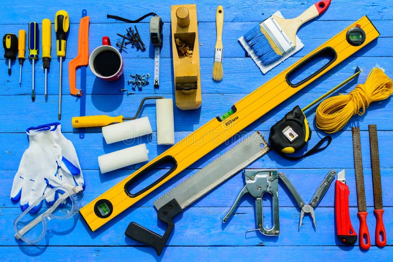 Tools builder equipment stock image. Image of mechanical - 73257145
