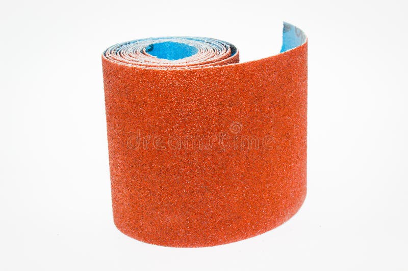 Tools Building and Repair - Machine Emery Paper Isolated on White ...