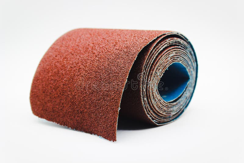 Tools Building and Repair - Machine Emery Paper Isolated on White ...