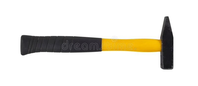 Top View of Hammer Isolated on a White Background Stock Image - Image ...