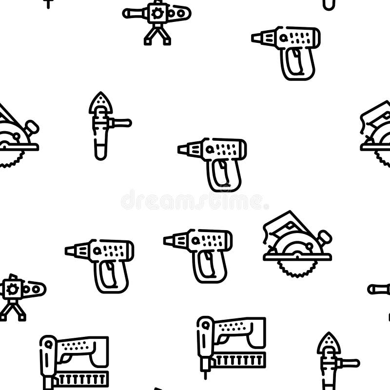 Building Tools Seamless Pattern Stock Illustrations – 780 Building ...
