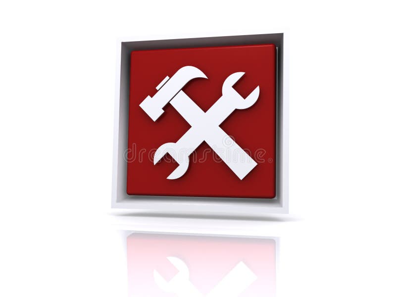 Tools Web Button - Wheel stock vector. Illustration of driver - 9478851