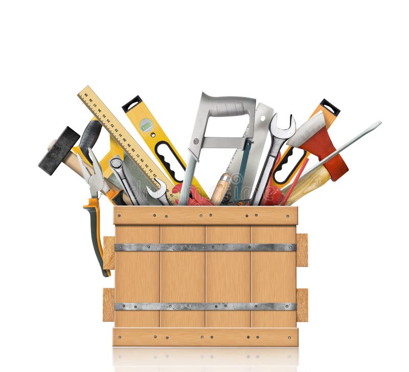 Tool Box with Tools stock image. Image of maintenance - 36326405