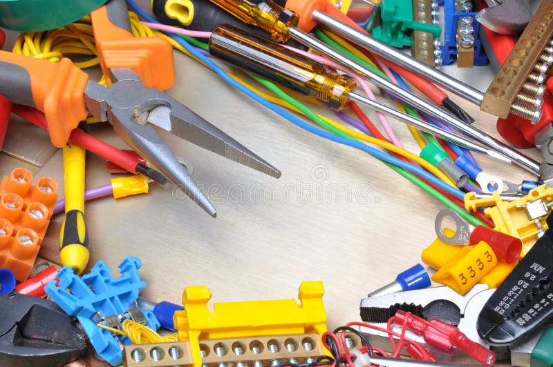 Tools and component kit stock photo. Image of industry - 59594132