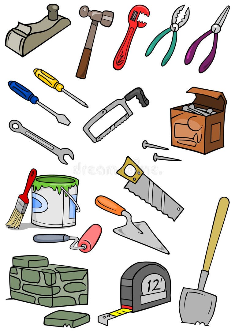 Construction Tools Instruments Stock Illustrations – 4,276 Construction ...