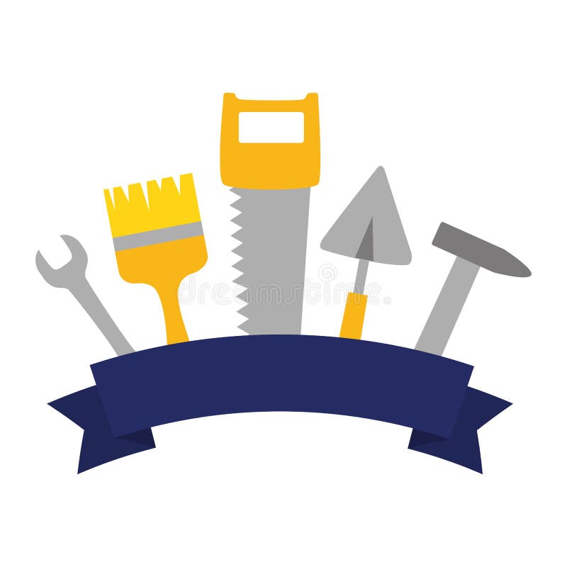 Tools construction banner stock vector. Illustration of power - 144682461