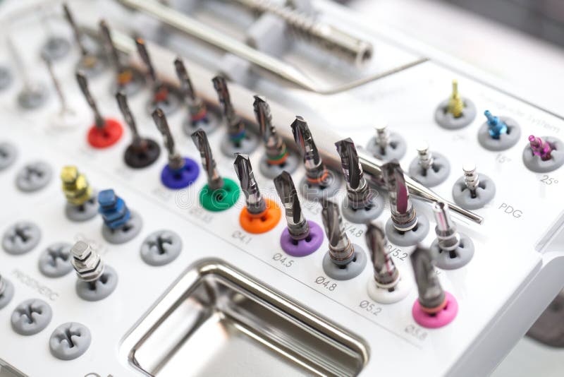 Tools for Dental Prosthetist Drill Box Set Stock Image - Image of ...