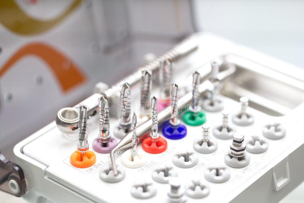 Tools for Dental Prosthetist Drill Box Set Stock Image - Image of ...