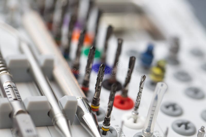 Tools for Dental Prosthetist Drill Box Set Stock Image - Image of ...
