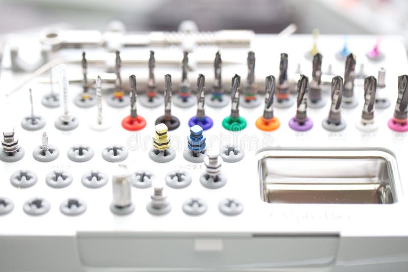 Tools for Dental Prosthetist Drill Box Set Stock Image - Image of ...