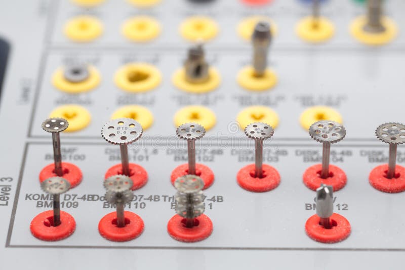 Tools for Dental Prosthetist Drill Box Set Stock Image - Image of metal ...