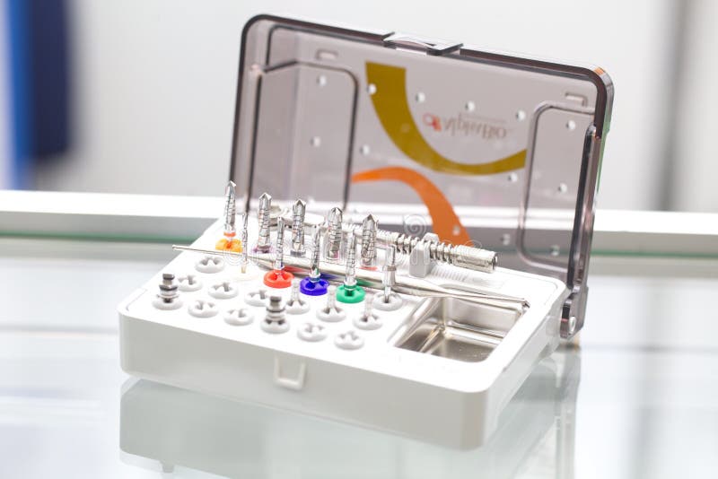 Tools for Dental Prosthetist Drill Box Set Stock Image - Image of ...
