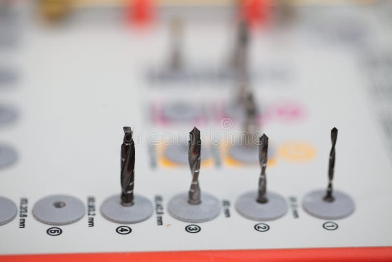 Tools for Dental Prosthetist Drill Box Set Stock Photo - Image of ...