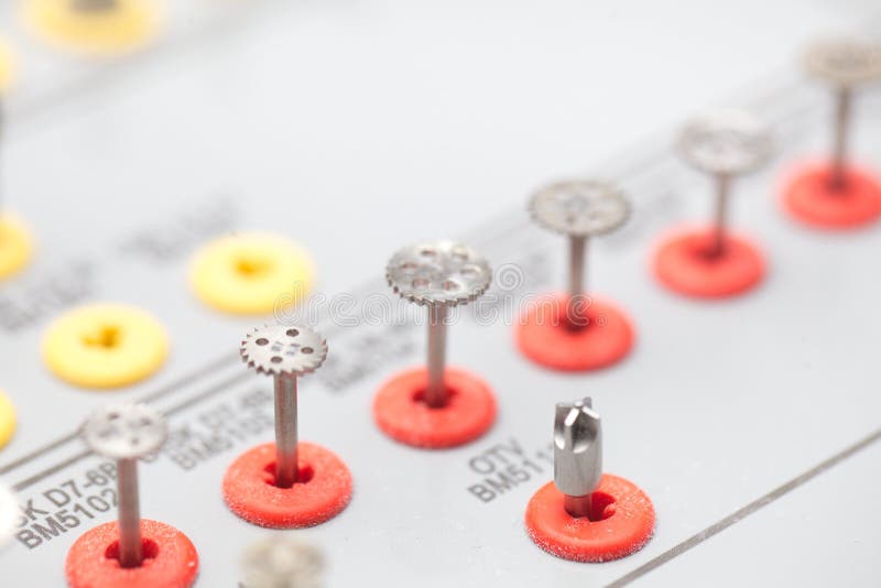 Tools for Dental Prosthetist Drill Box Set Stock Image - Image of macro ...