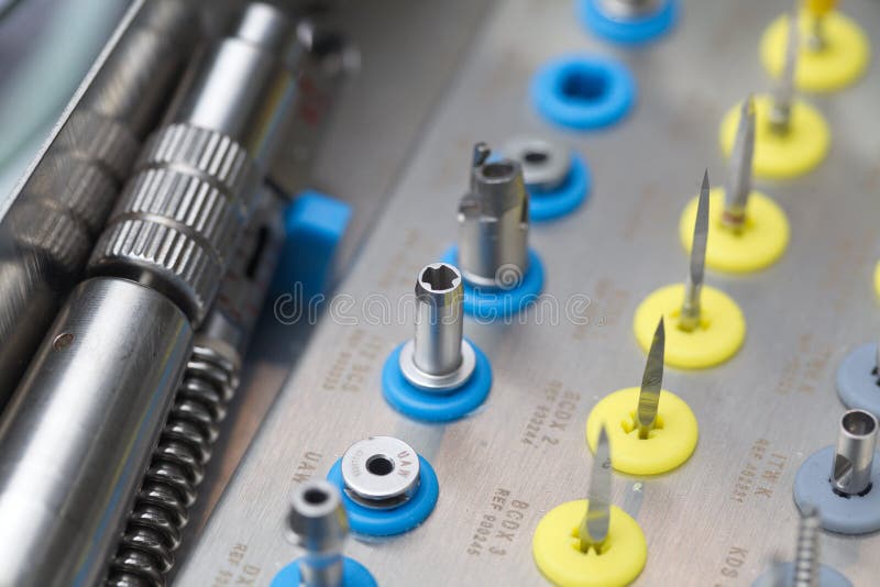 Tools for Dental Prosthetist Drill Box Set Stock Image - Image of ...