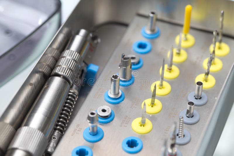 Tools for Dental Prosthetist Drill Box Set Stock Image - Image of ...