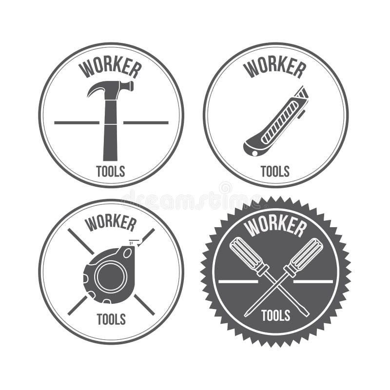 Label of tools stock vector. Illustration of inches, long - 25265947