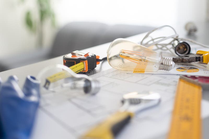 Tools and Design Plan, Sketchy Stock Photo - Image of designer ...