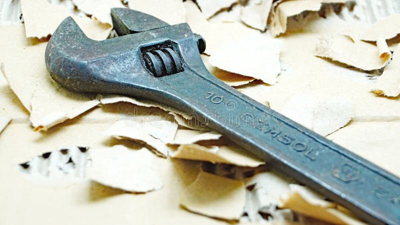 Tools for DIY on White Background Stock Image - Image of spanner ...